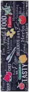 Hanse Home, Běhoun Cook & Clean 105730 Black Multicolored, 50x150, vícebarevná, kuchyně