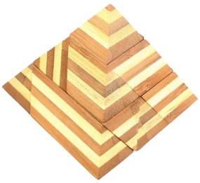 Drewmax 3186-R - Dřevěný hlavolam velký - Pyramida