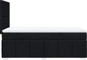 Box spring postel s matrací černá 80 x 200 cm textil 3293790