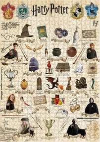DODO Puzzle Harry Potter: Manuál pro kouzelníky / 770 dílků / 48 x 68