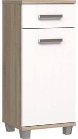 FORTE Koupelnová skříňka VENOM bílá/dub sonoma VERK22-Q34