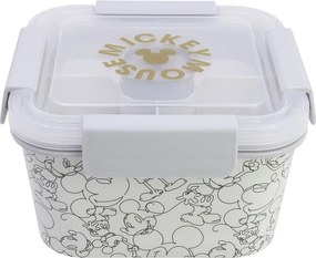 Bílý plastový dětský svačinový box Mickey Mouse – STOR