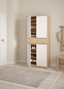 FALCO Botník Simplicity 210 jackson hickory/bílá