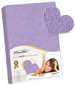 Bellatex Prostěradlo froté světlá fialová rozměr 100x200 cm