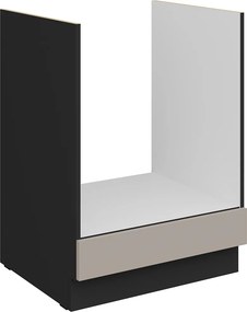 ARIA cb | dolní skříňka 60 D GAZ na vestavnou troubu | 60 cm | černá/béžová