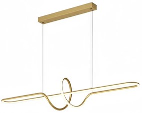 Toolight Závěsné LED osvětlení Modern Spiral D104 LHJ038-CP kartáčovaná zlatá