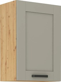 Kuchyňská linka LUNA sa | 120 + 230 cm | PREMIUM BOX zásuvky | UNI dvířka | artisan/světle šedá