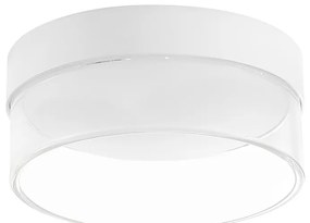 Linea Light 90282 Crumb, bílé moderní stropní svítidlo, 15W LED 3000K, prům. 15,4cm