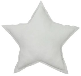 Cotton &amp; Sweets Mini lněný polštář hvězda světle šedá 36 cm