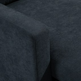HOMCOM Rohová Sedačka se Spací Funkcí, 3místná Sedačka s Polštáři, L-Tvarovaný Gauč do Obývacího Pokoj, Ložnice 197 x 139 x 91 cm, Polyester, Tmavě š…