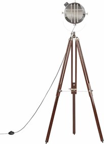 Stojací lampa na stativu masivní mangovníkové dřevo 180 cm 286203