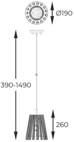 Zuma Line P0547-01H-F9AC - Lustr na lanku BACH 1xE14/40W/230V zlatá