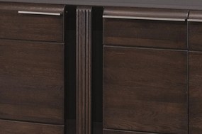 Komoda Porti 45 160 cm z masivu dub čokoládový