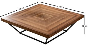 Konferenční stolek Cora Walnut