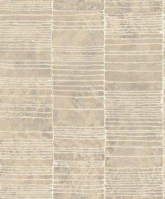Luxusní béžovo-šedá geometrická vliesová tapeta na zeď, 57423, Aurum II, Limonta