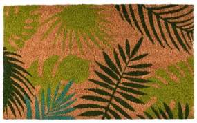 Kokosová rohožka tropické listy 75x45x1,7cm