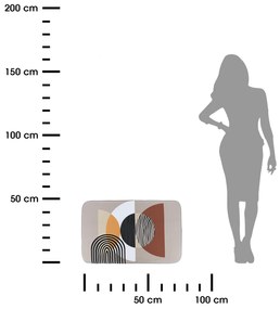 Předložka do koupelny Trendy, 45x75 cm, vícebarevná