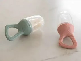 KikkaBoo Krmicí kousátko Platinum Silicone Sage / Kousátko / 100% sili