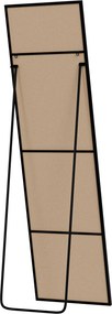 Zrcadlo Benicia 140x40 cm – černá-matt