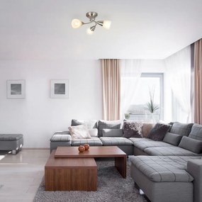 Rabalux Chromové stropní svítidlo Connor pro žárovku 3x E14 5690