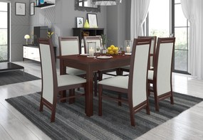 ADRK Furniture Sada stolu s židlemi RODOS 7 SE-ROD-7-DW-B010