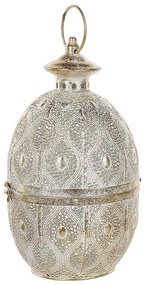 Dekorativní kovová lucerna zlatá AMORGOS Beliani