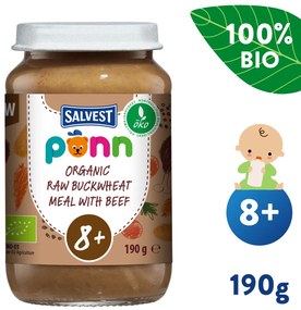 Salvest Ponn Sklenička BIO Hovězí maso s pohankou a zeleninou (190 g) 8m+