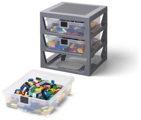 Šedý organizér se 3 zásuvkami LEGO® Storage