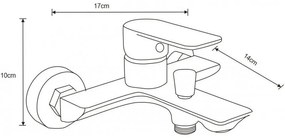 Mexen Alfa, vanová baterie, černá, 745730-70
