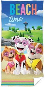 Plážová osuška Tlapková patrola - Paw Patrol - motiv Beach Time - 100% bavlna - 70 x 140 cm