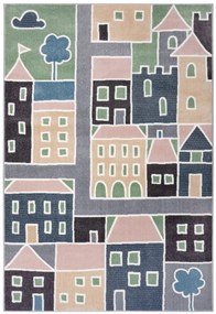 Hanse Home Collection koberce Dětský koberec New Adventures 105320 Pastel Colors Multicolored - 120x170 cm