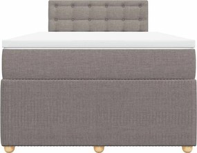Box spring postel s matrací taupe 120x200 cm textil 3287441