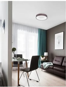 Stropní svítidlo LED se stmíváním Rando Thin 38 3000K hnědá