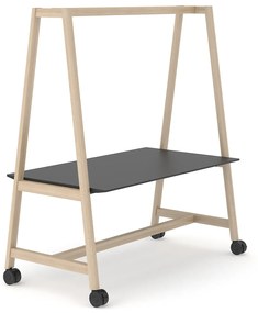NARBUTAS - Jednací stůl NOVA WOOD MULTIPURPOSE HPL s kolečky - 160 x 90 x 74 cm