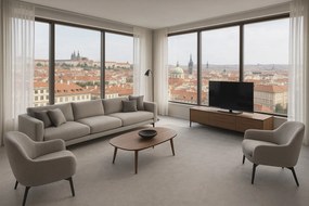 Condor Carpets, Metrážový koberec Serena 6631, na míru, šíře 4m,5m, šedá, filc, ložnice
