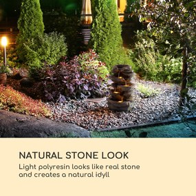 Stonehenge, solární fontána, LED osvětlení, polyresin, lithium-iontový akumulátor