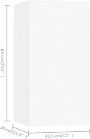 TV skříňky 7 ks bílé 30,5 x 30 x 60 cm kompozitní dřevo 3078743