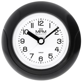 MPM Koupelnové hodiny MPM Bathroom clock - černé E01.2526.90