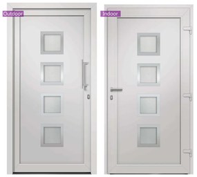 Vchodové dveře bílé 108 x 200 cm,  279185