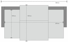 Rohová rozkládací sedačka ADISON růžová - MALMO 61