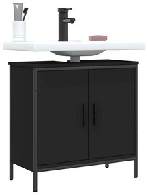 Koupelnová skříňka pod umyvadlo černá 60x30x60 cm kompozit