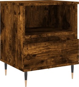 vidaXL Noční stolek 40x35x50 cm kompozitní dřevo [830614] Barva: kouřový dub