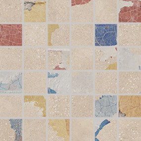 Rako Betonico WDM05797 mozaika 29,8x29,8 vícebarevná 8 mm rekt. 4 set