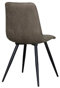 LABEL51 Jídelní židle BISTRO mikro semiš taupe