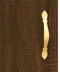 Skříň highboard hnědý dub 69,5 x 34 x 180 cm kompozitní dřevo,  3196002