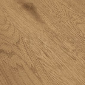 Jídelní stůl, kulatý, dub/černá, průměr 110 cm, REVENTON NEW