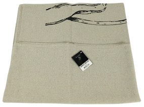 Béžový lněný ubrus SEASONS 140 x 195 cm