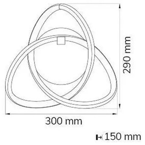 Wofi 4134.01.88.9000 - LED Nástěnné svítidlo INDIGO LED/14W/230V