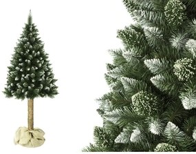 Vánoční stromek na pařezy z umělé diamantové borovice 160 cm