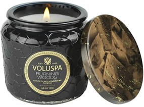 Voluspa – vonná svíčka Burning Woods (Hořící dřevo), 127 g